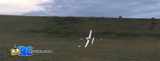 crashed rc plane
