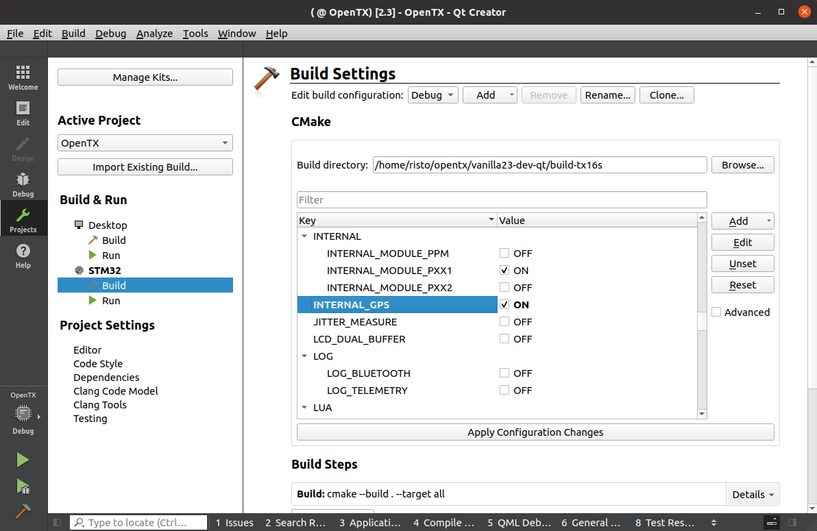 Blog 2 Exploring And Debugging Opentxedgetx With Qt Creator Ide Under Ubuntu Linux Rc Groups